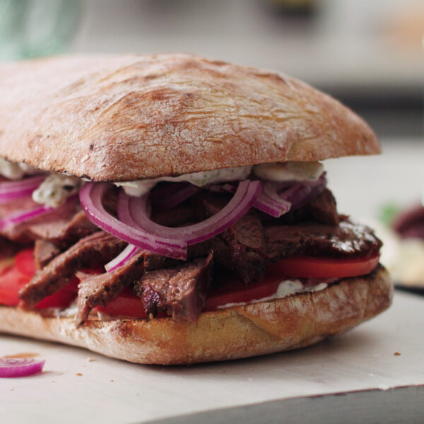 Gyro Style Steak Sandwiches - The Real Kitchen