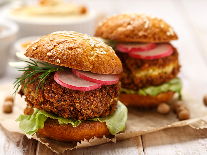 Falafel Burger - The Real Kitchen