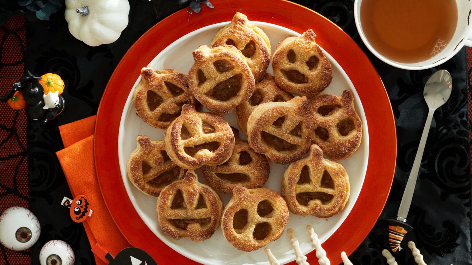 Spooky Mini Pumpkin Pies