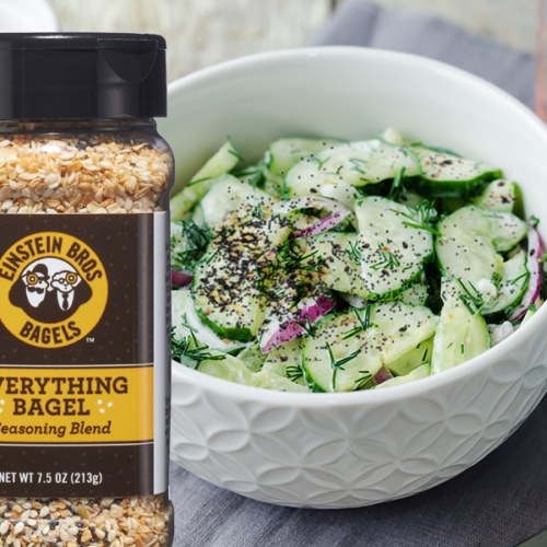 Everything Bagel Cucumber Salad - The Real Kitchen