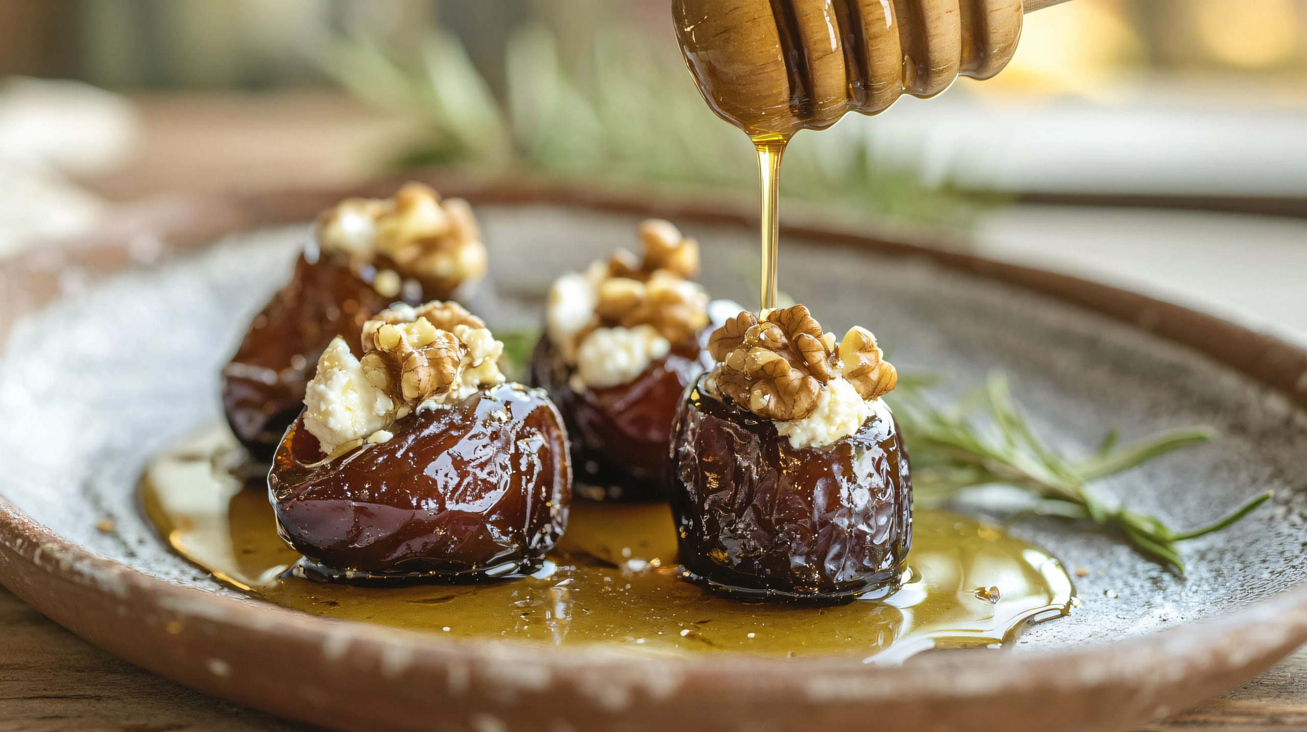 Sweet & Spicy Stuffed Medjool Dates - The Real Kitchen